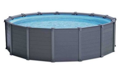 Intex graphite panel pool. Opbouwzwembad Intex